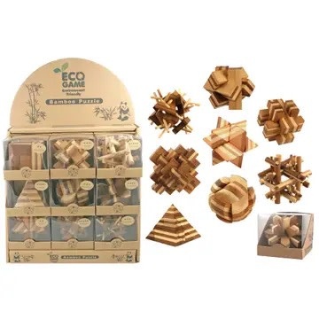 Bamboo Puzzles 3D - The Cathedral Bookstore