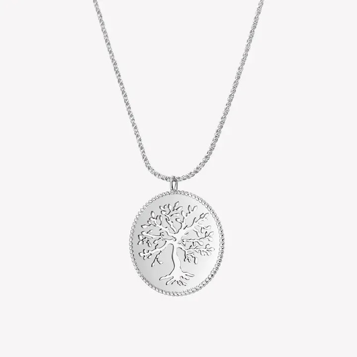 Olive Tree Necklace - Sterling Silver - The Cathedral Bookstore