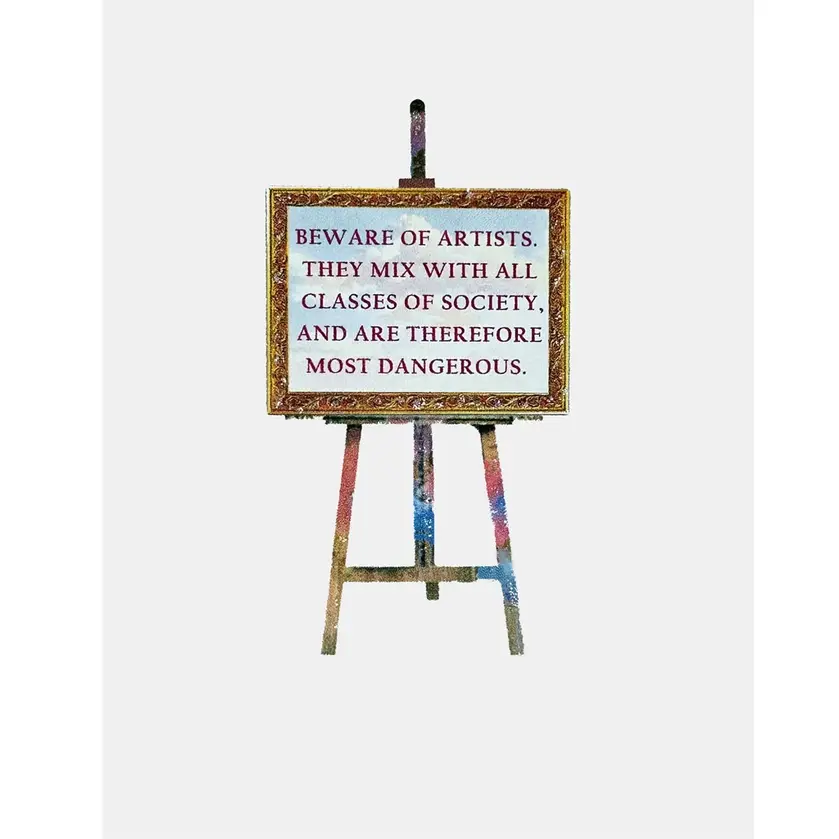 Beware of Artists Card - The Cathedral Bookstore