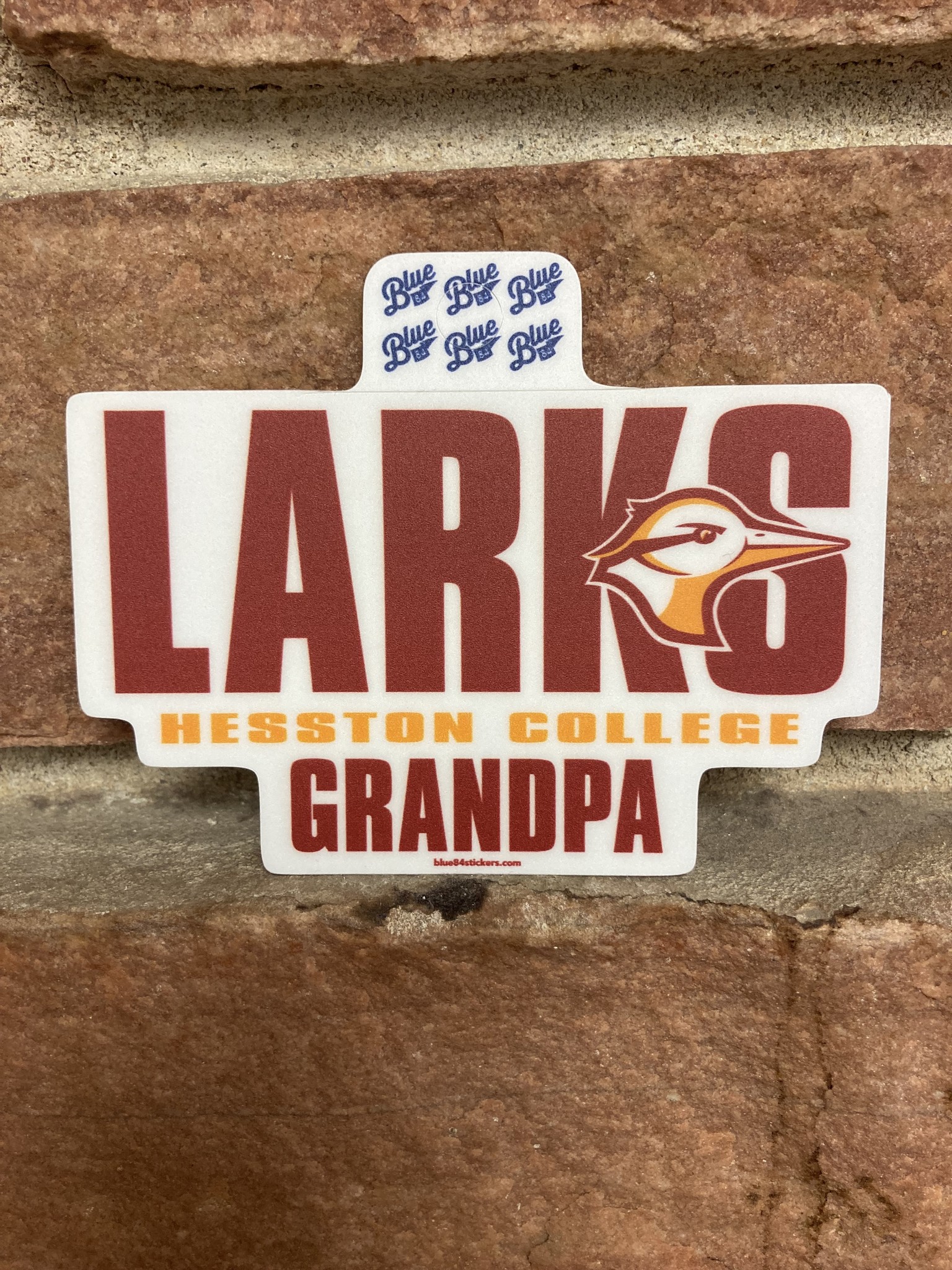 Blue 84 Grandpa Sticker - Hesston College