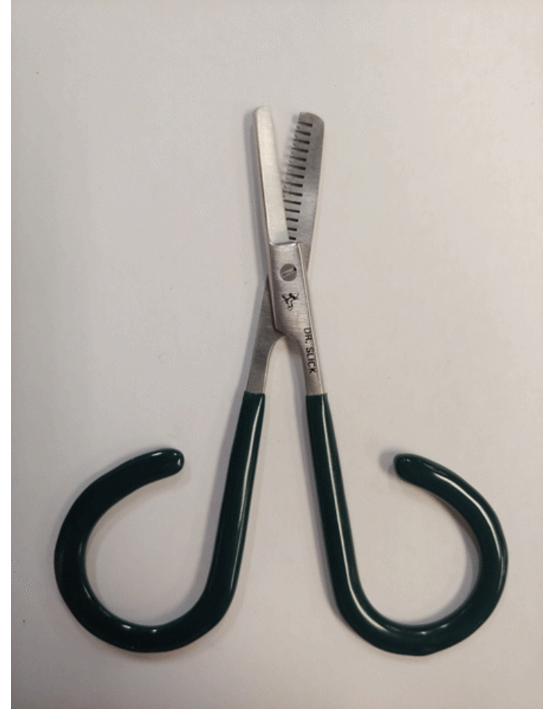 Thinning Scissor, 4", Adjustable Open Loops, Green PVC Handles ...