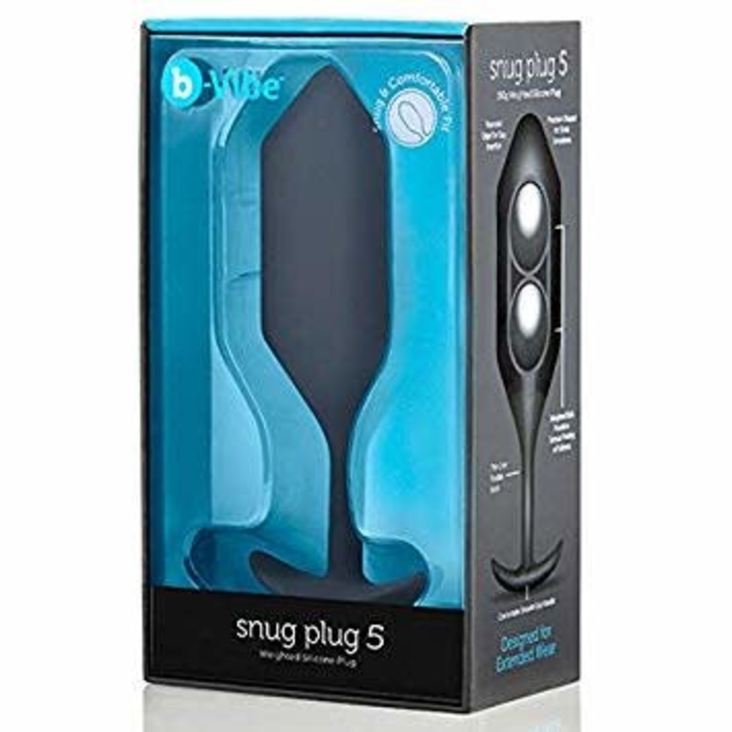 b-Vibe Snug Plug 5 Weighted Anal Plug | Bondesque | Bondesque