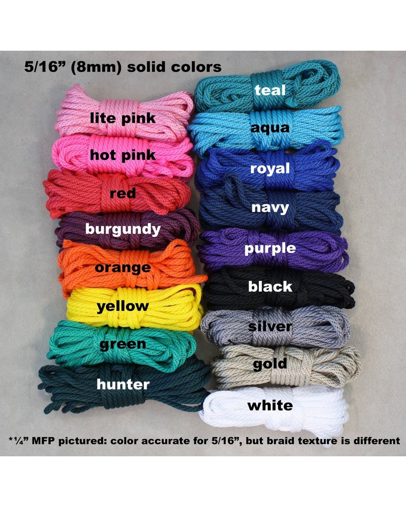 5/16" Solid Braid MFP Bondage Rope - Bondesque