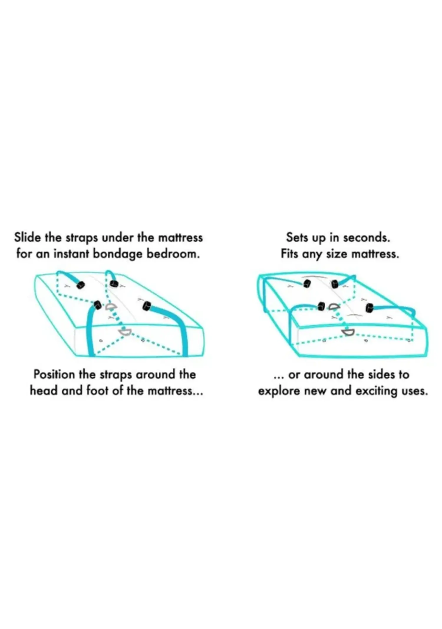 Under The Bed Restraint System | BDSM Gear | Sportsheets | Bondesque