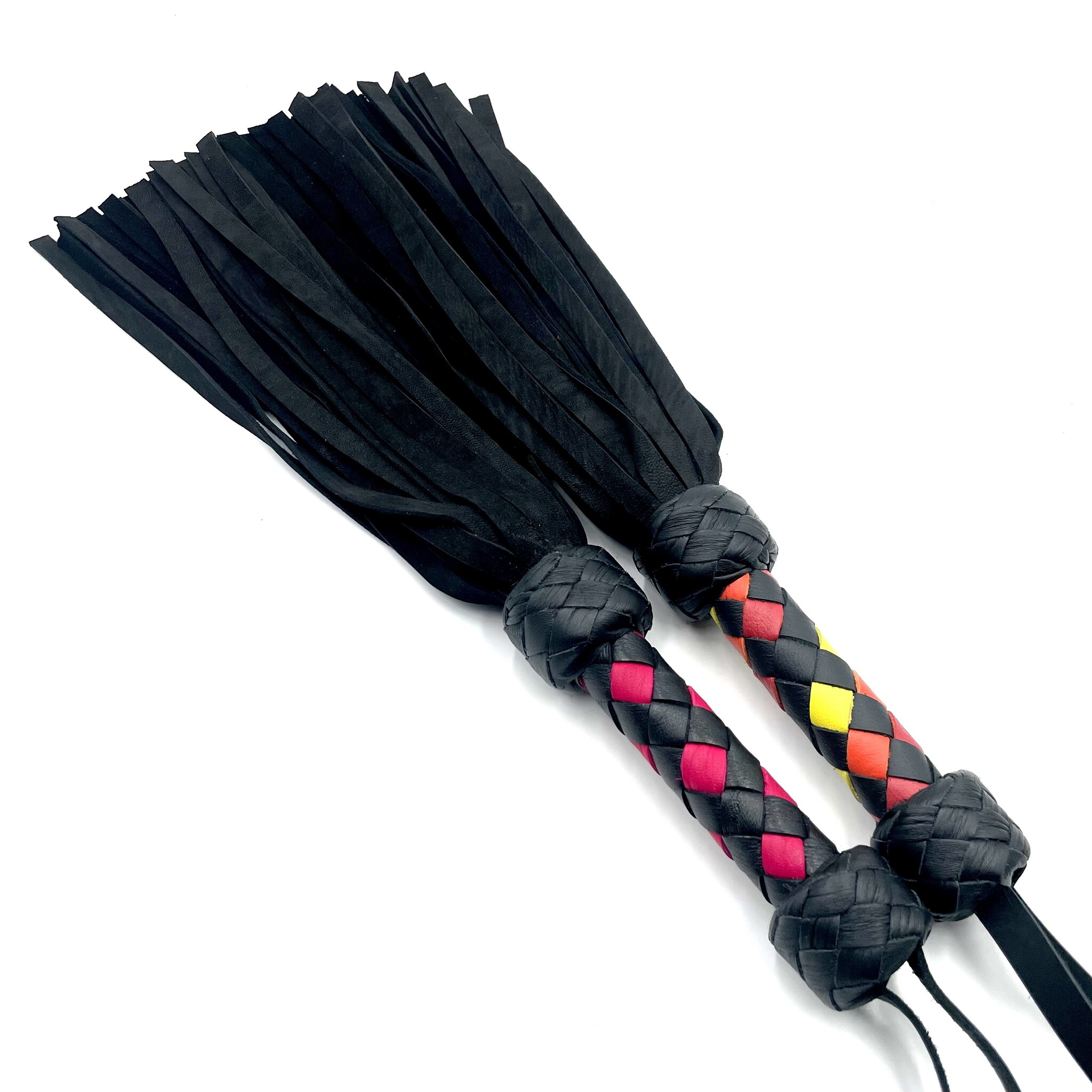 Elk Leather Short Floggers | BDSM Impact play | WIAN Studios - Bondesque