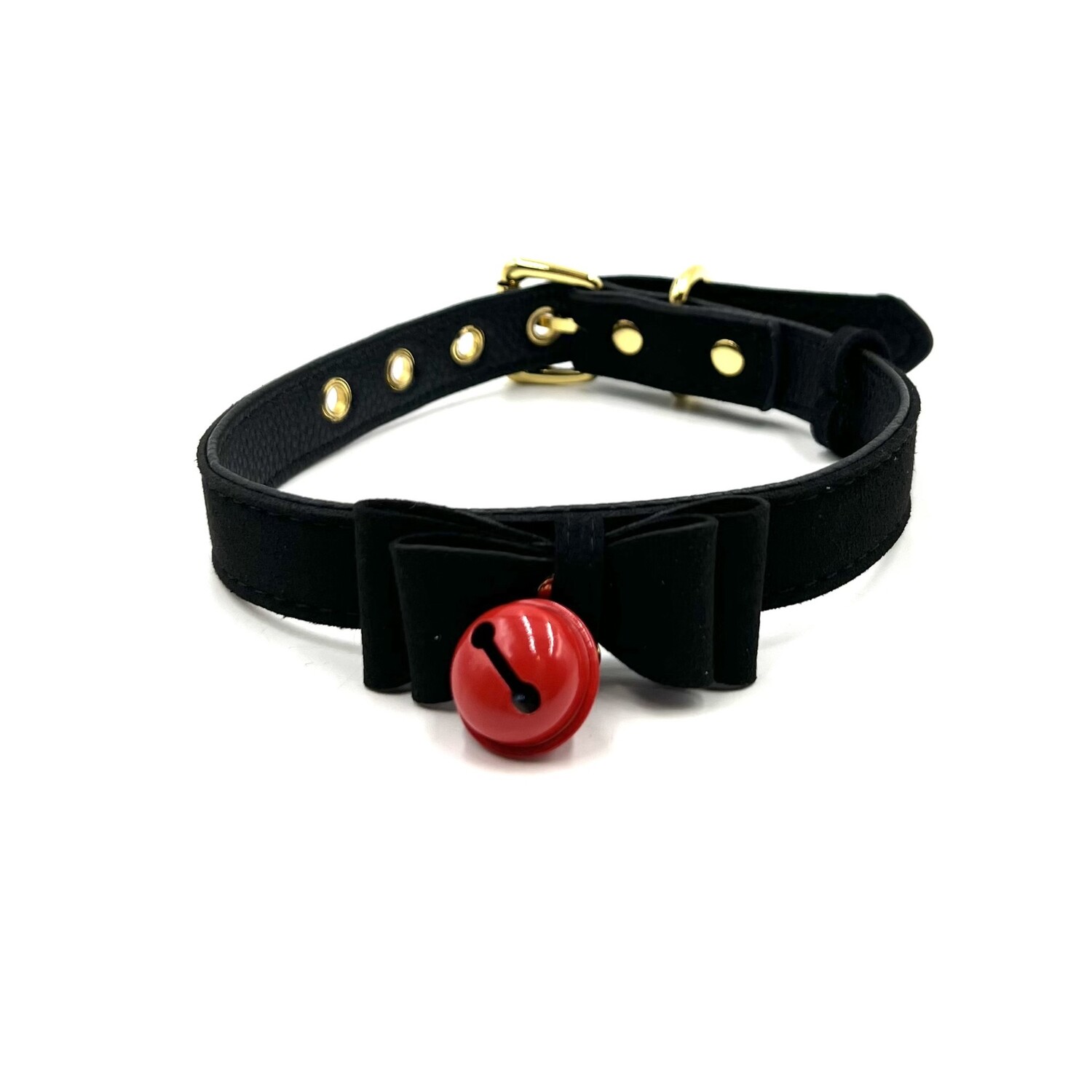Golden Kitty Cat Bell Collar | BDSM Brat Choker | Kulla | Bondesque
