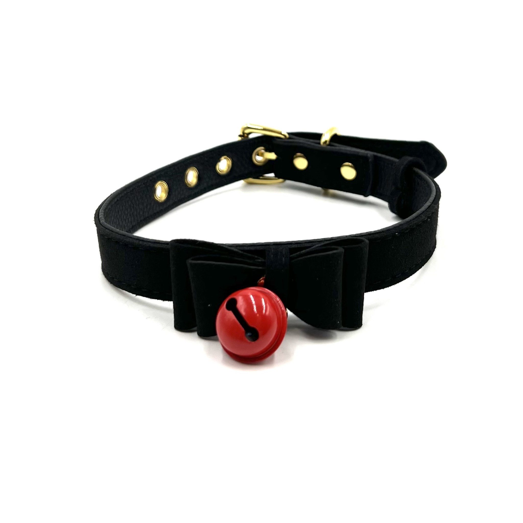 Golden Kitty Cat Bell Collar | BDSM Brat Choker | Kulla - Bondesque