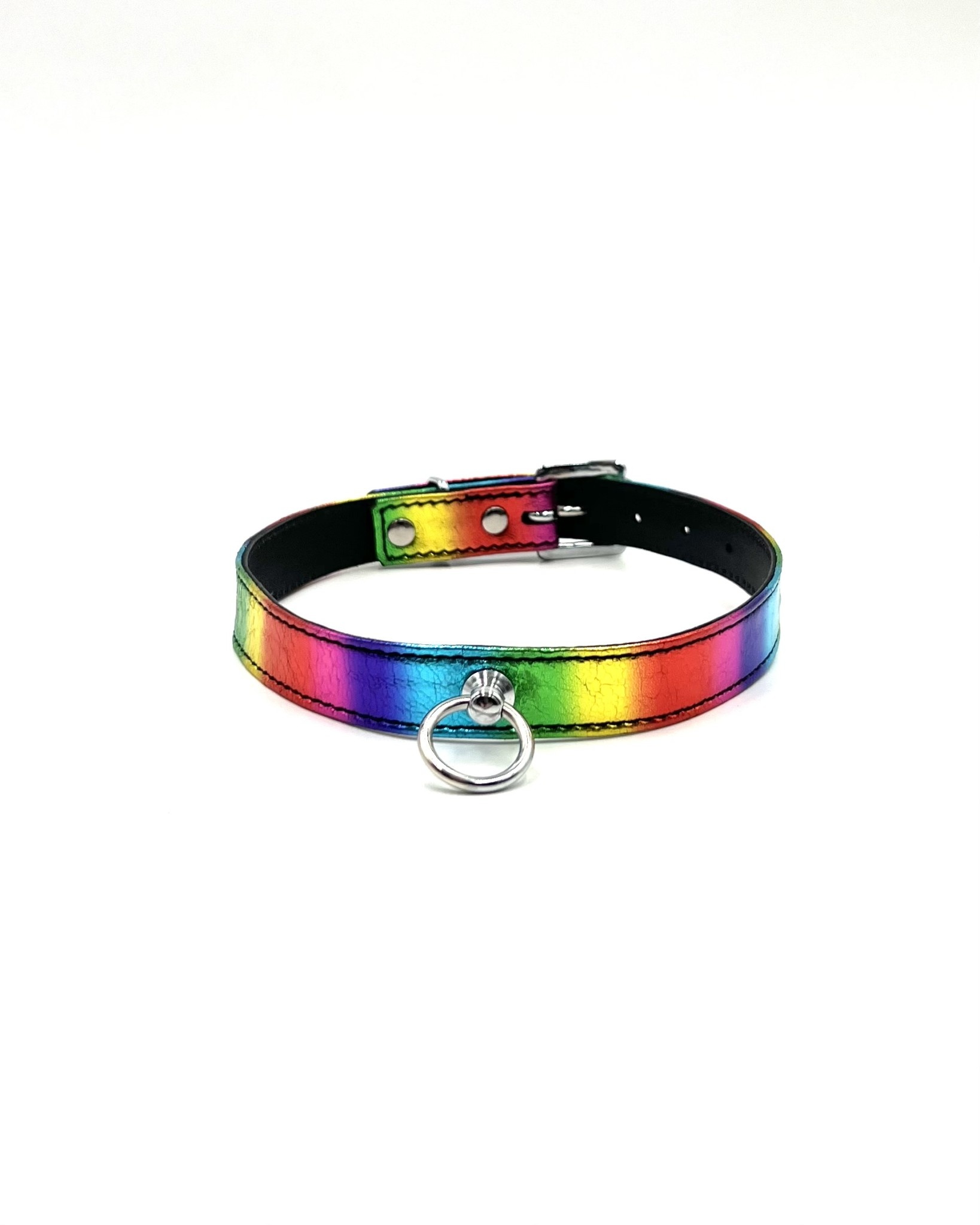 Soft leather O ring Everyday Collar | Spanked Leather - Bondesque