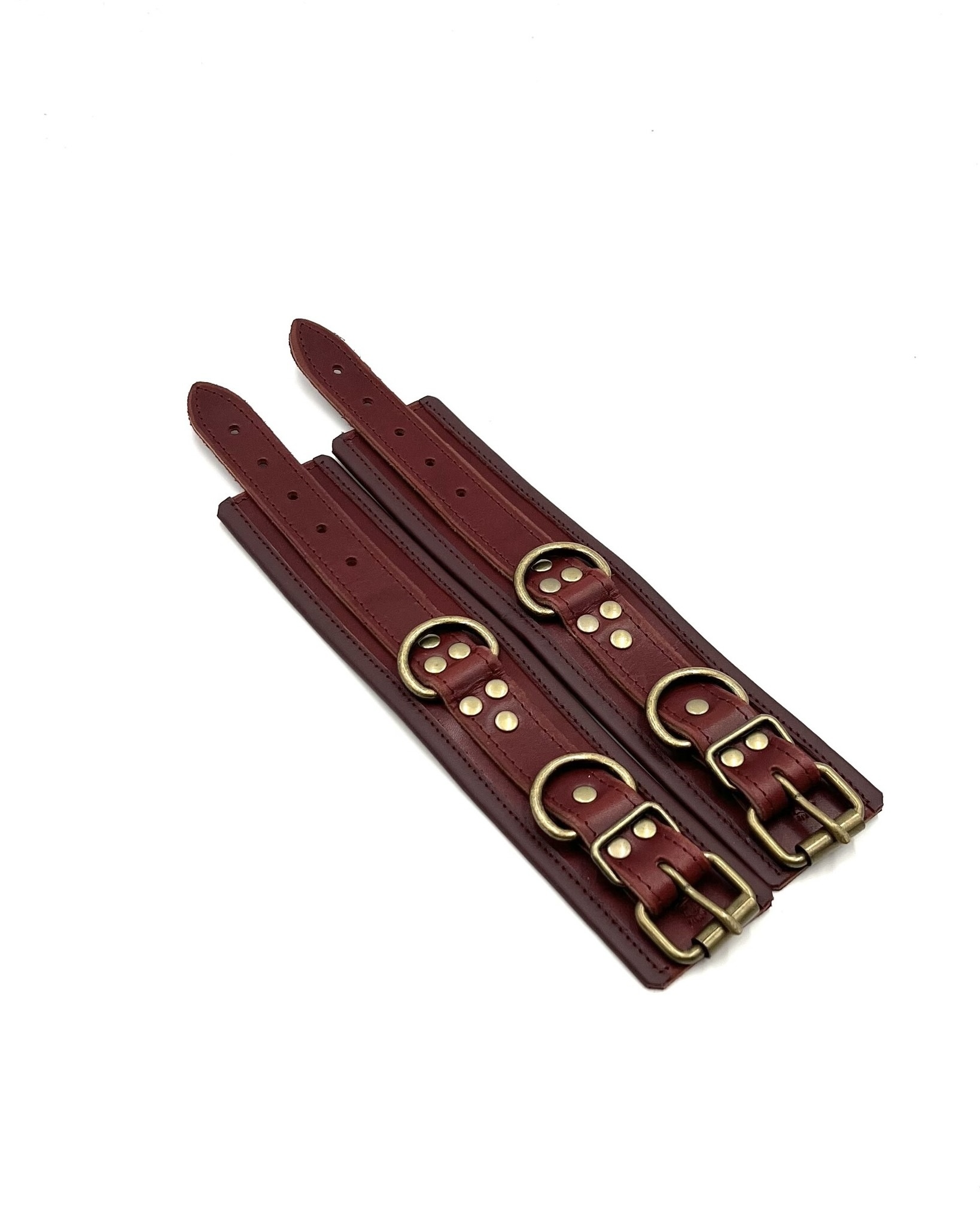 Brassware Leather Wrist Restraints | Bondage Cuffs | KOOKIE INT'L ...