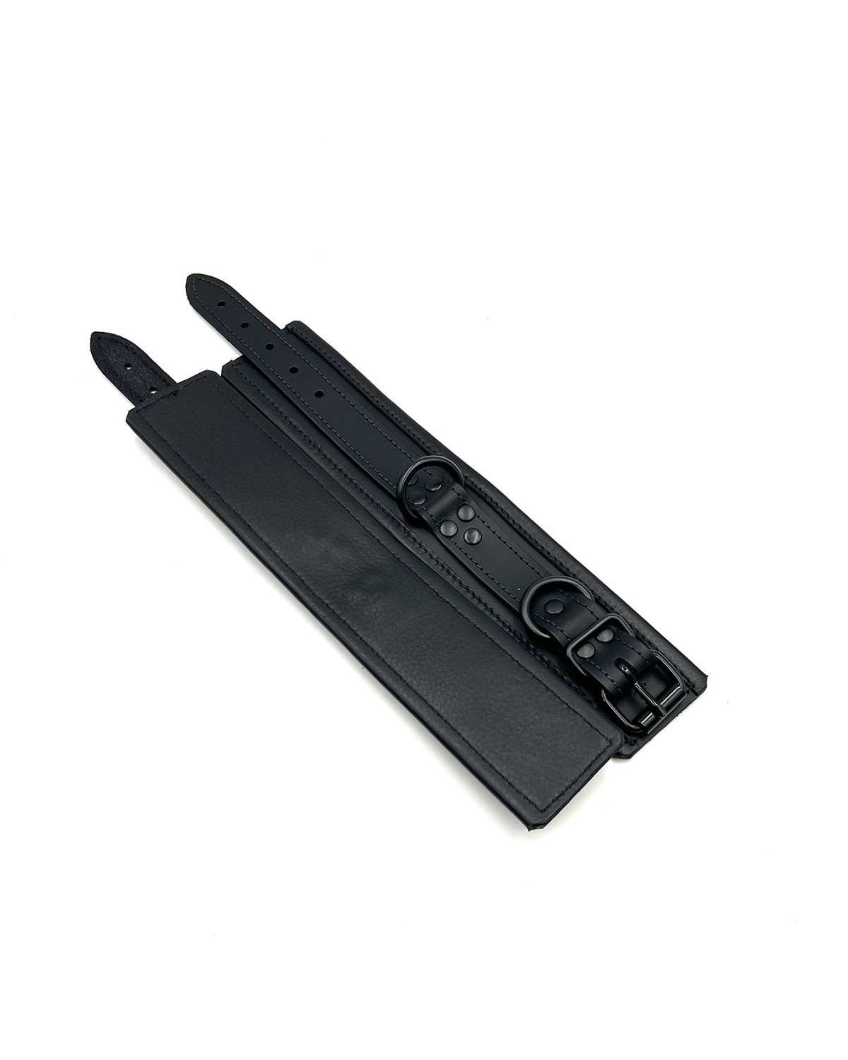 Blackware Leather Ankle Restraints | Kookie Int'l | BDSM Gear - Bondesque