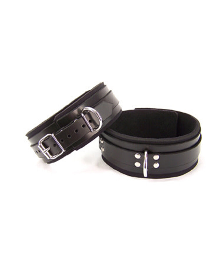 Lined Leather Thigh Cuffs | Bondage Restraints | BDSM Gear | Axovus ...