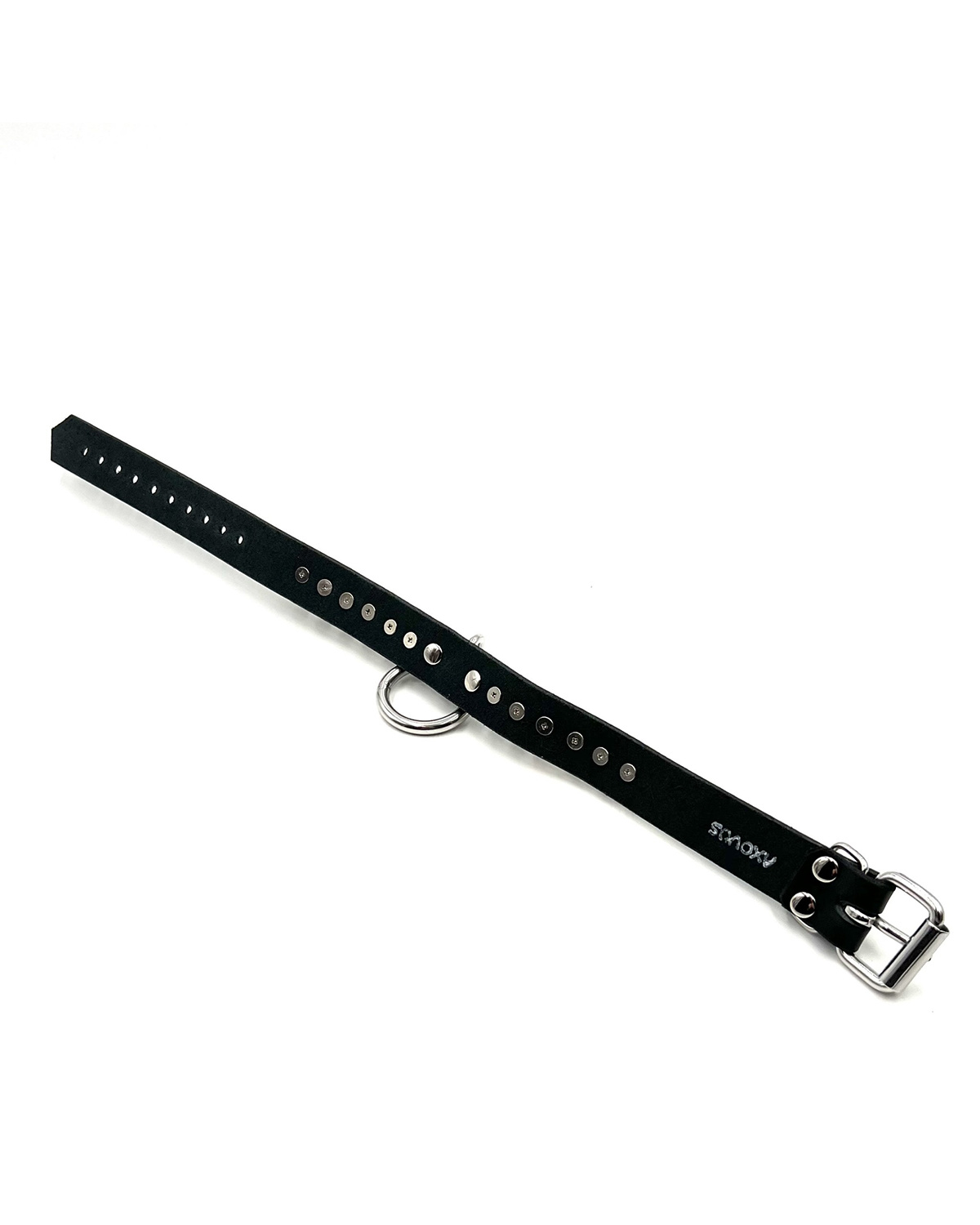 Spike Sub Leather Bondage Collar | Axovus - Bondesque