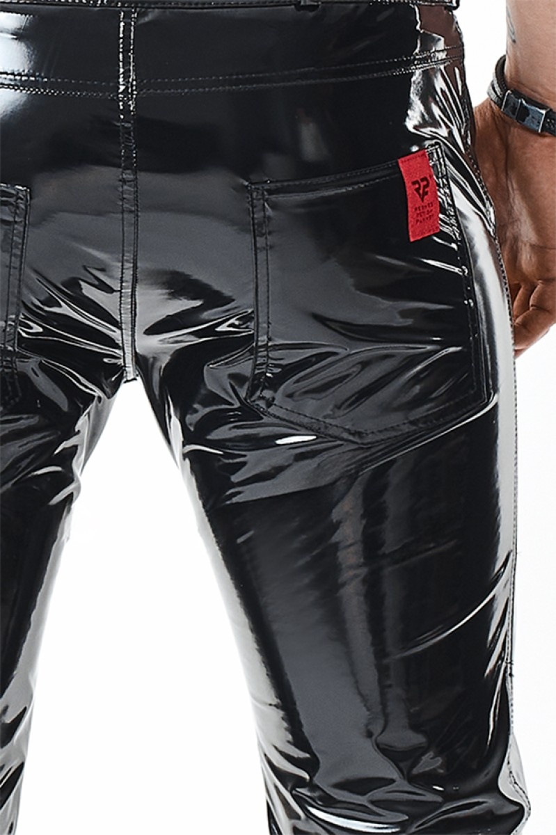 Shiny PVC Men's Pants with Pockets | BDSM Fashion | Regnes - Bondesque