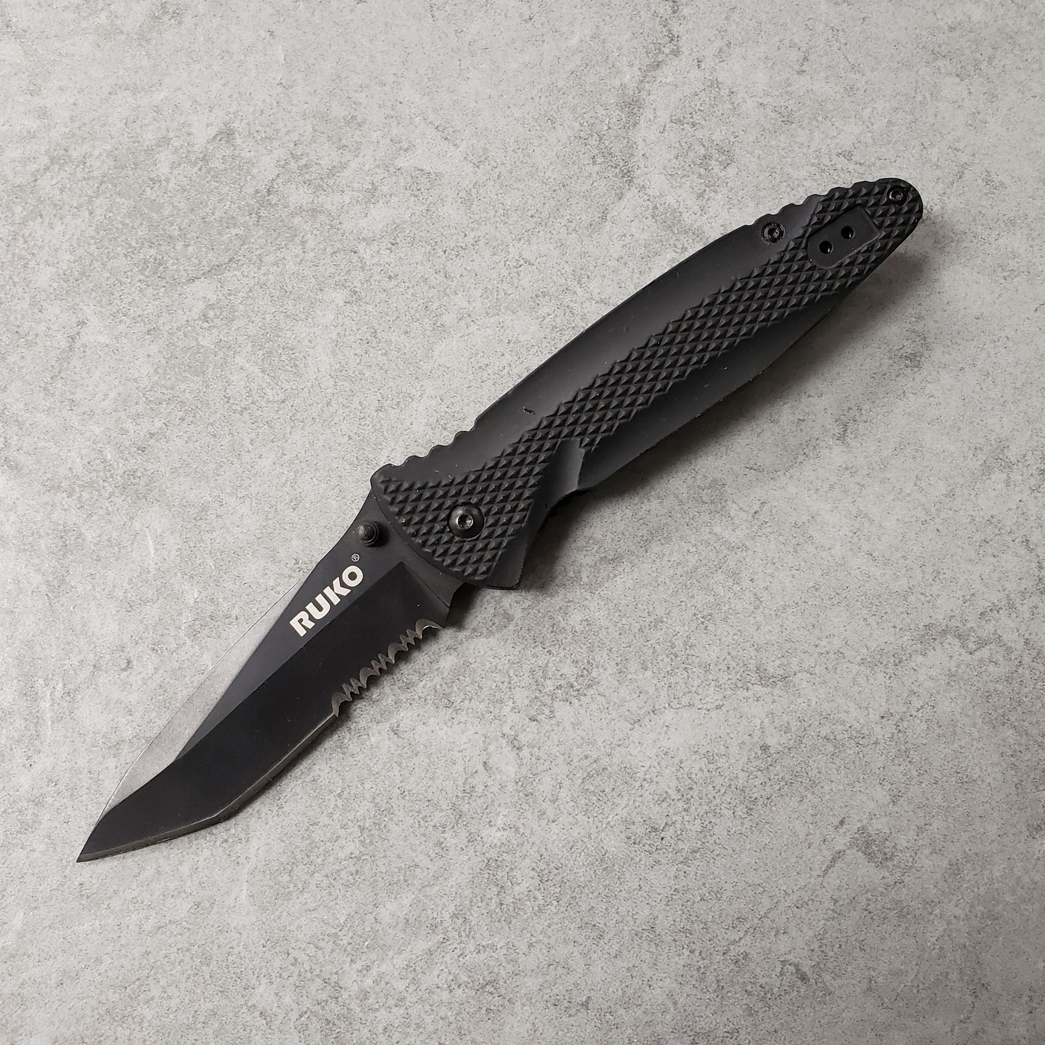 Ruko-160-fldg Knife-alum Hdle-3.5"" Tanto Blade - Smith Army Surplus