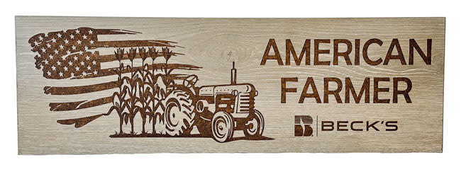 03616 USA Made Wood Sign - Beck's Country Store