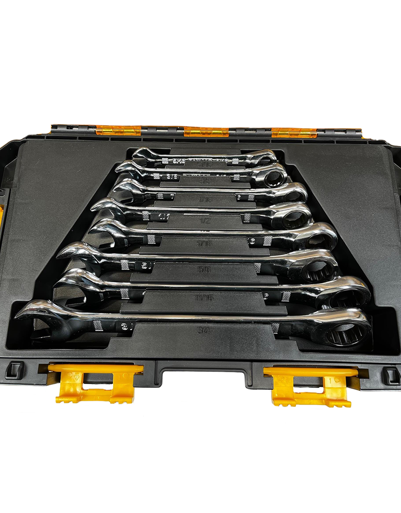04130 Dewalt 8 Piece Ratcheting Wrench Set w/ Case - Beck's Country Store