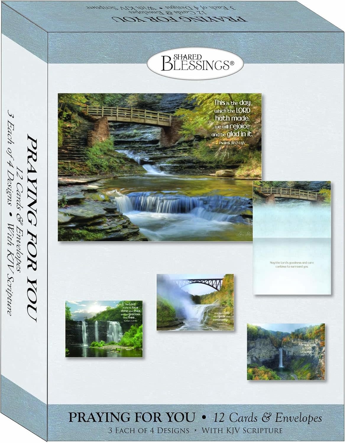 Waterfalls Praying for You Cards - Crown Bookshop