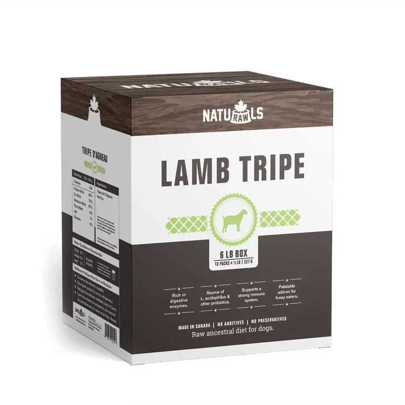 NatuRAWls Lamb Tripe 6lbs - Heritage Pet and Garden