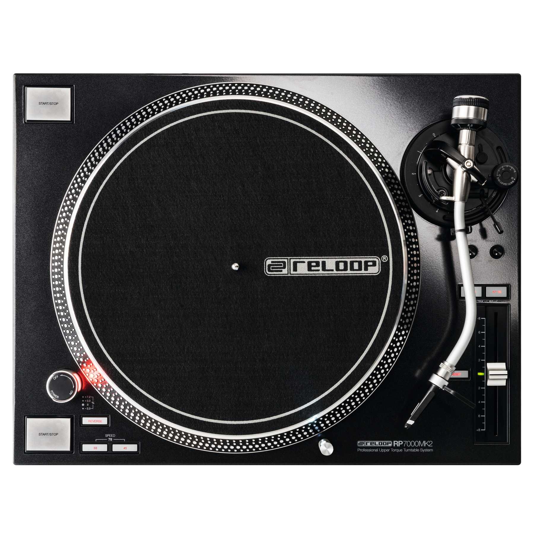 Reloop AMS-RP-7000-MK2 Direct Drive High Torque Turntable (Black ...