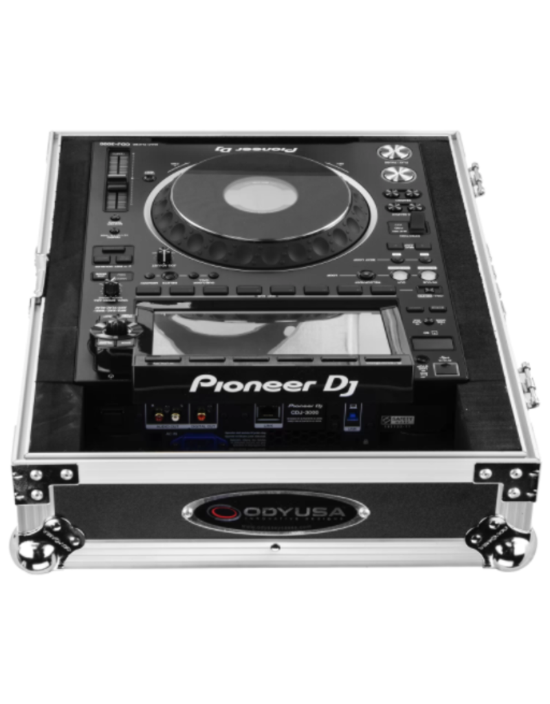 Odyssey CDJ-3000 Flight Case Black with Silver - Mile High DJ Supply