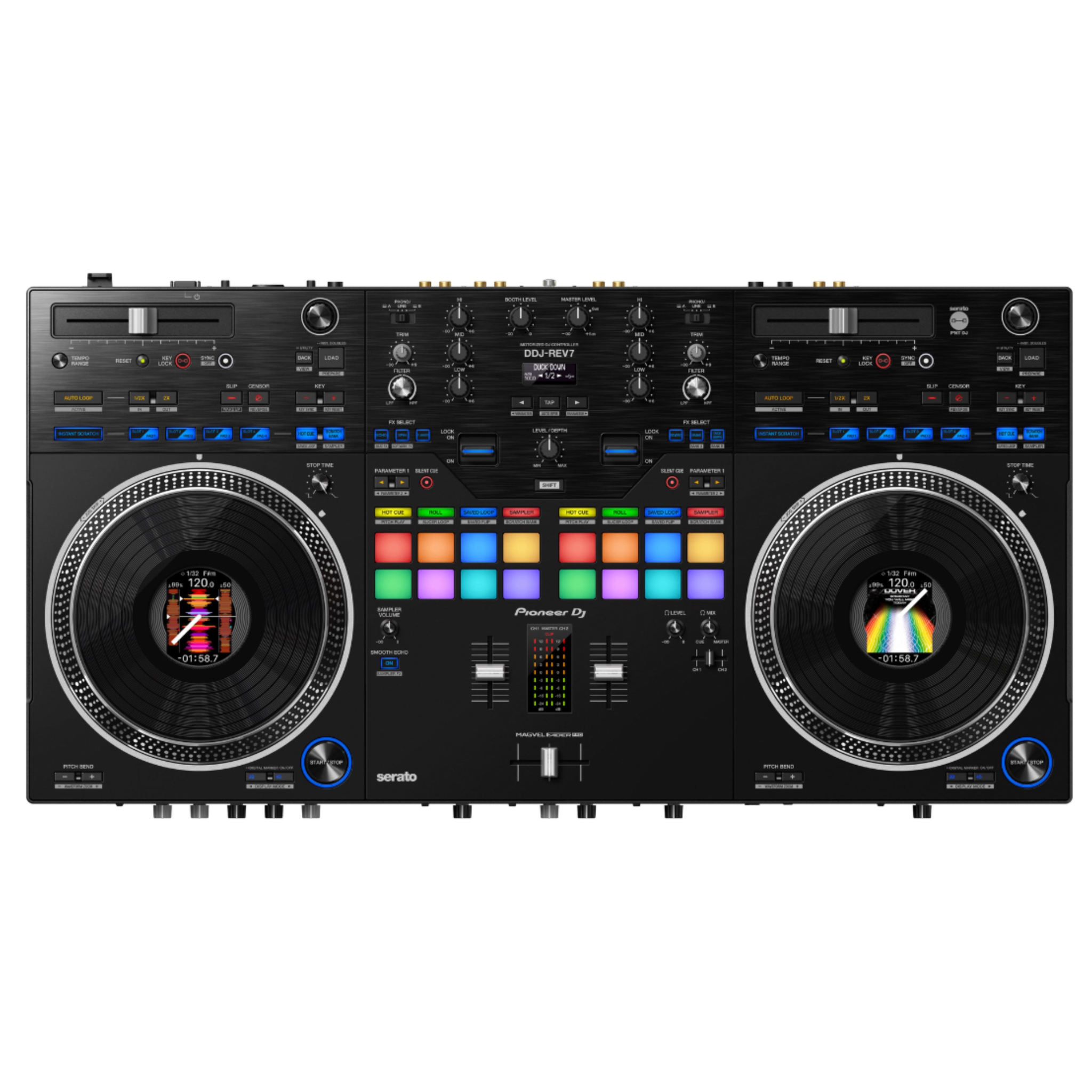DDJ-REV7 2-CHANNEL MOTORIZED DJ CONTROLLER FOR SERATO DJ - PIONEER DJ ...