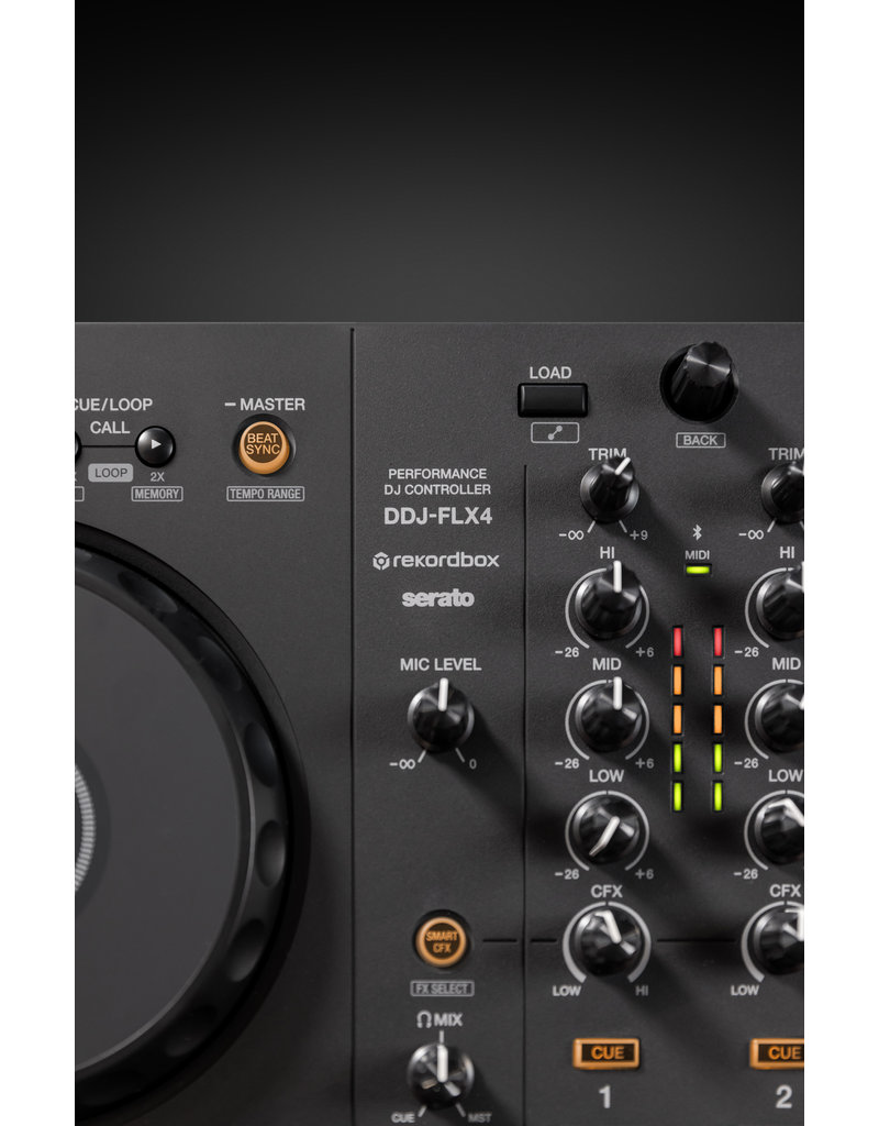 Pioneer DJ DDJ-FLX4 2-channel DJ controller for rekordbox - Mile High ...