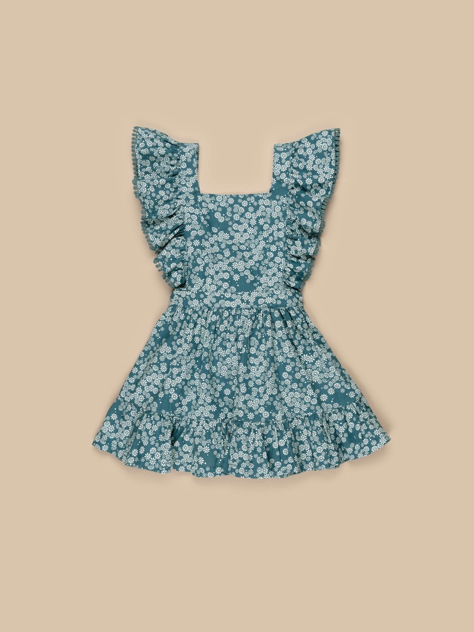Huxbaby Daisy Ruffle Pinafore Dress - The Circle & The Circle Kids Whistler