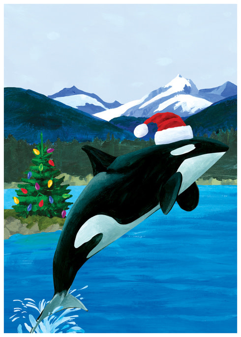 Leaping Orca Card - The Circle & The Circle Kids Whistler