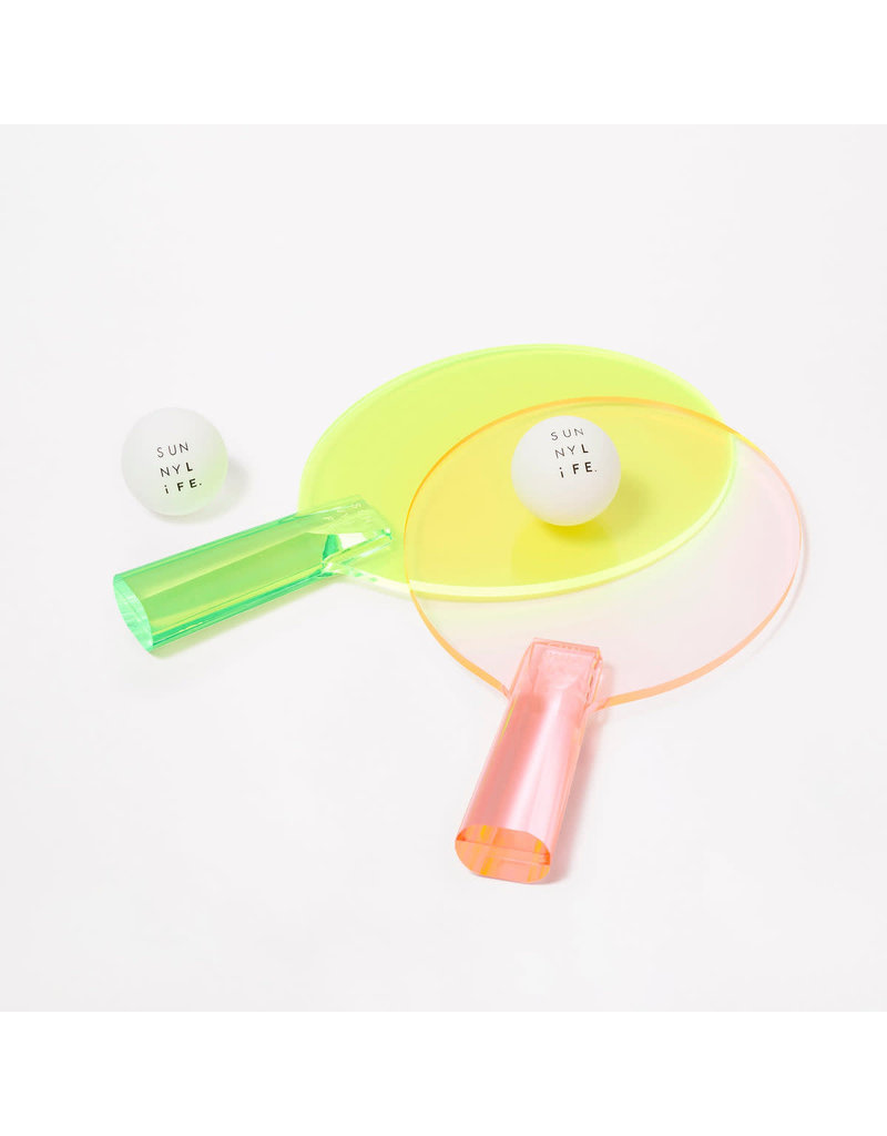 Sunnylife Lucite Table Tennis Bats - The Circle & The Circle Kids