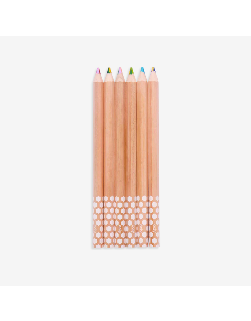 Ooly kaleidoscope multi-colored pencils - set of 6 - The Circle & The ...
