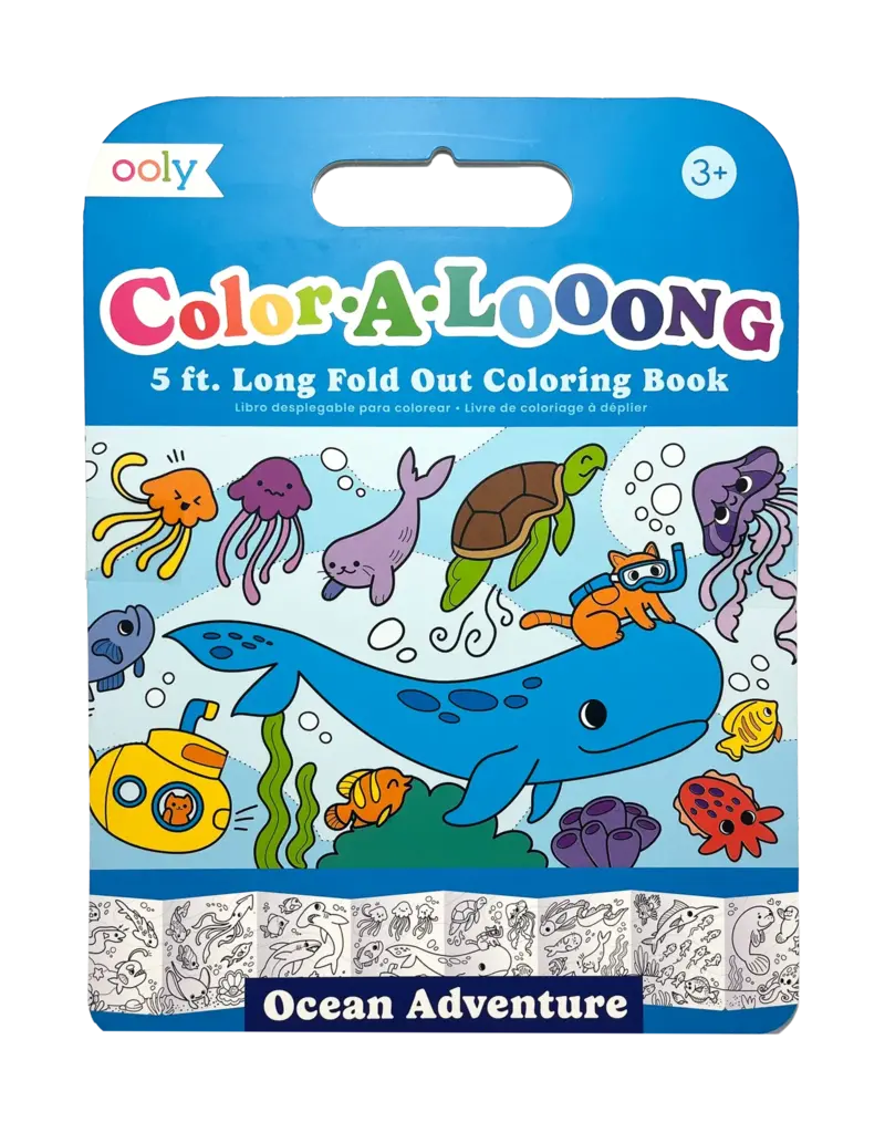 Color-A-Looong Fold Out Kids Coloring Book - The Circle & The Circle ...