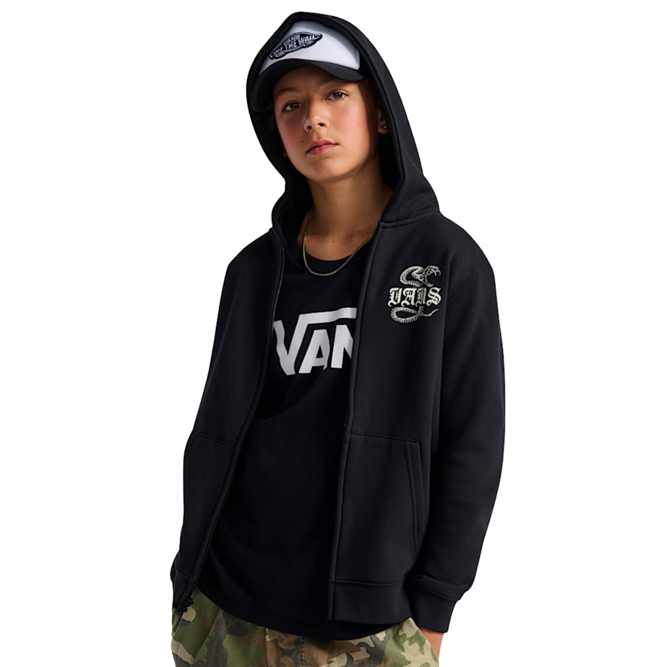 Kids Bone Yard Full Zip Hoodie - The Circle & The Circle Kids Whistler