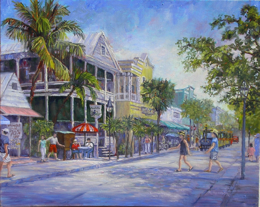 Duval St., Key West (Print, Matted,11x14) - Rare Earth Gallery