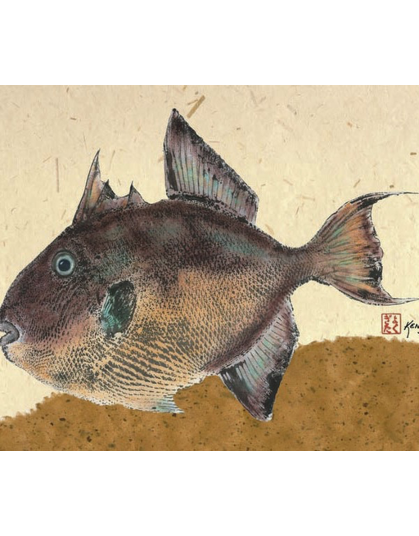 Gyotaku Fish Prints (Singles, Asstd., 8x10 Frame) - Rare Earth Gallery