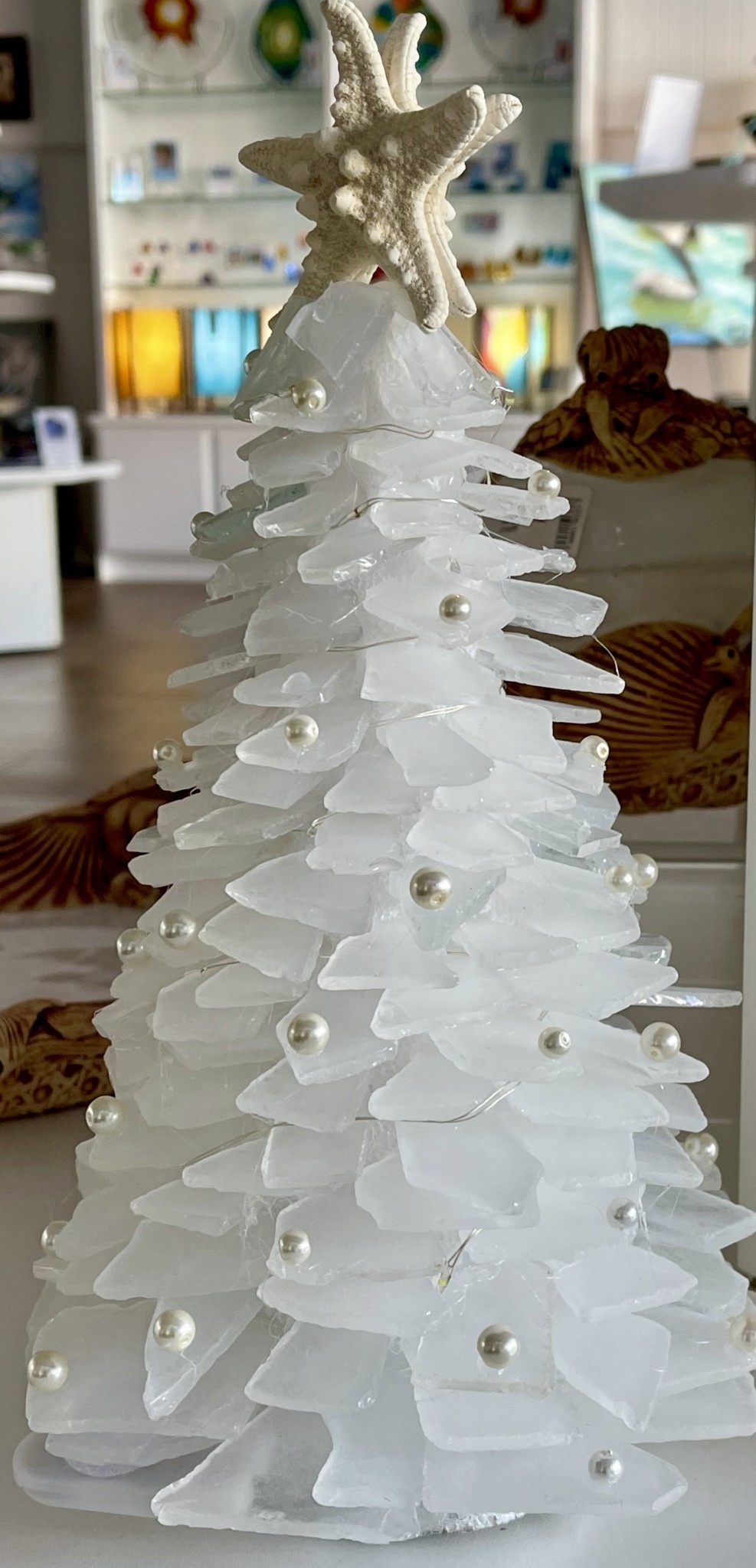 SEA GLASS TREE, large, @12-14", SUSM - Rare Earth Gallery