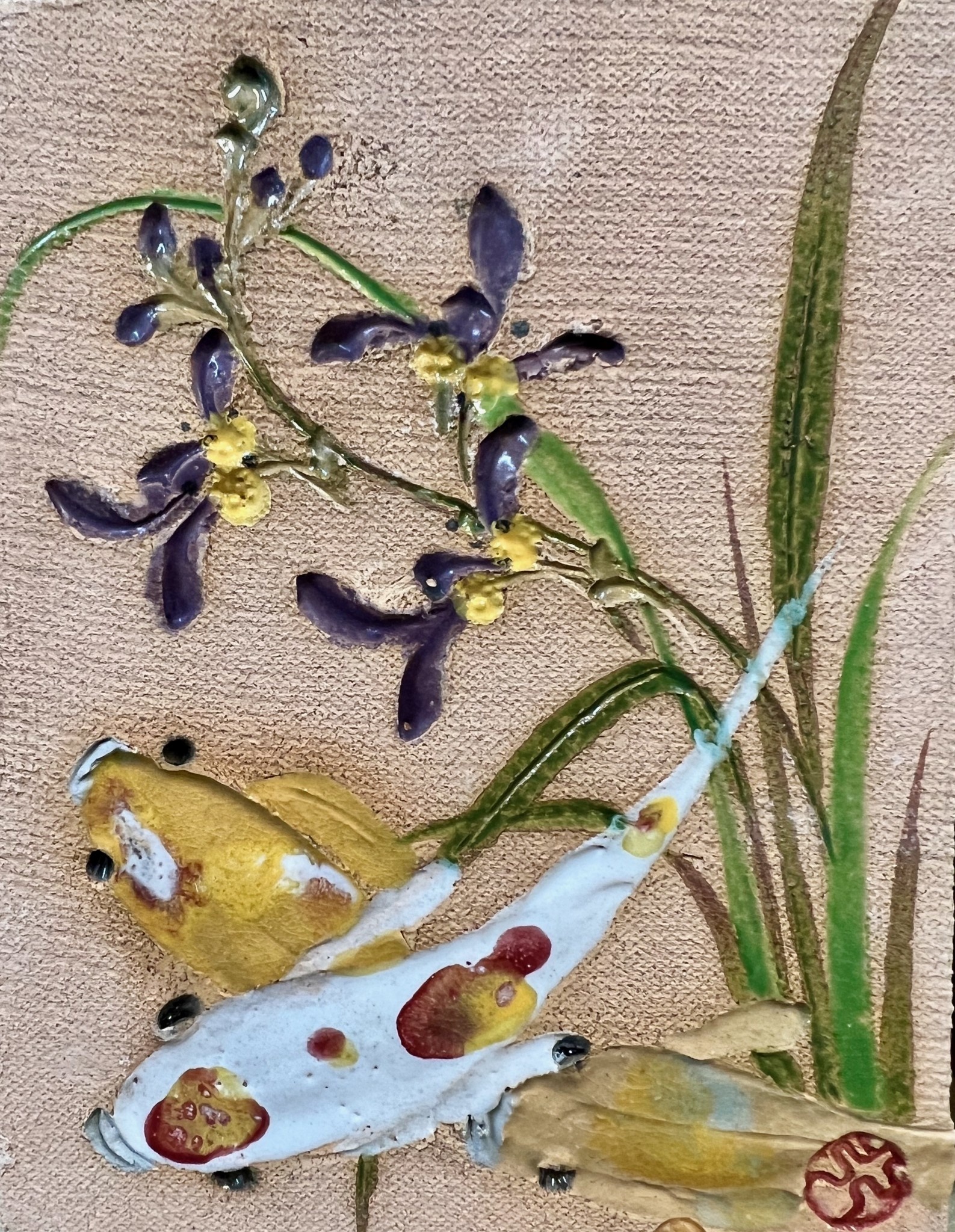 Tile, Asian Motif, MONK - Rare Earth Gallery