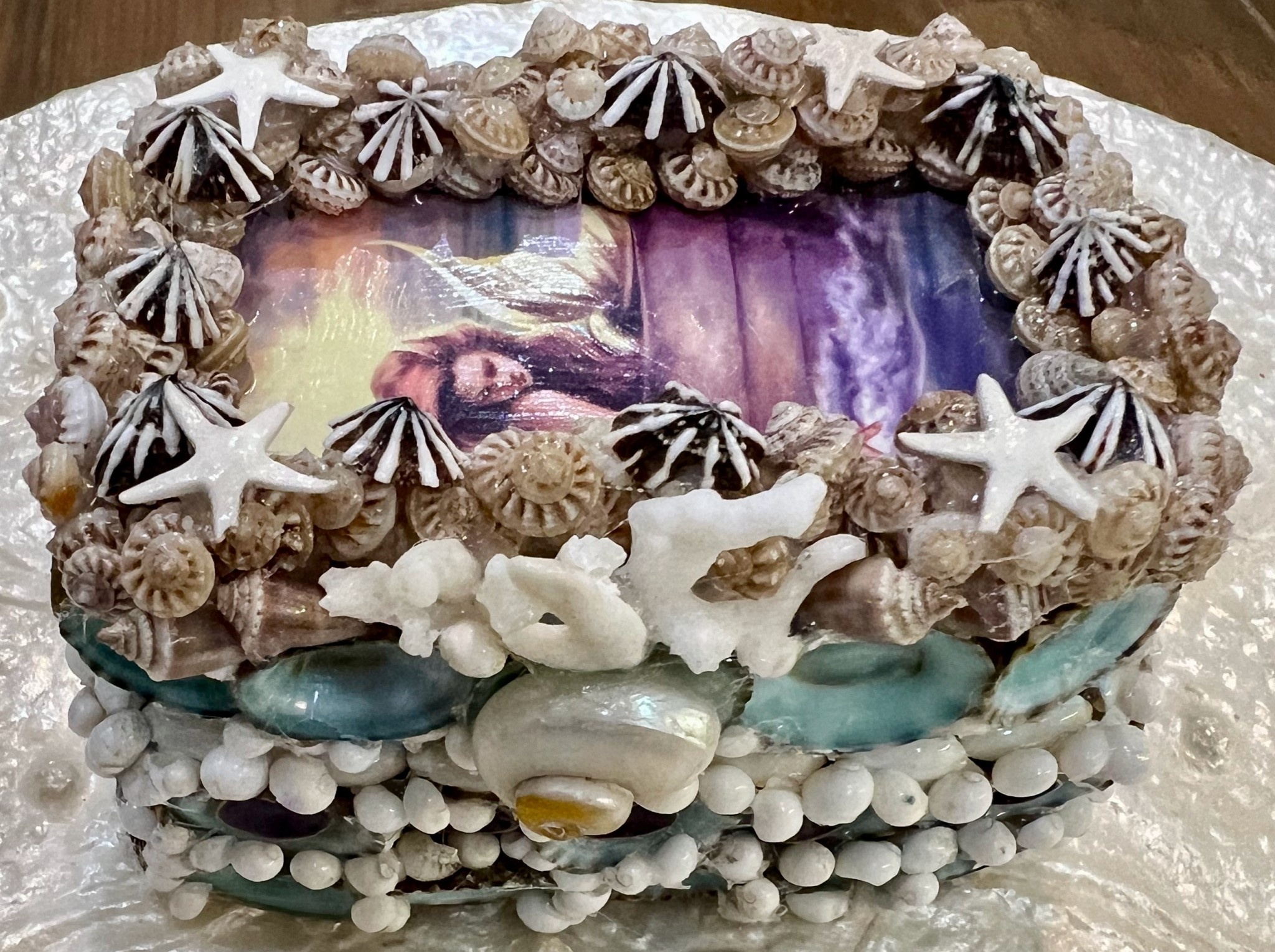 Bea Valiente "A Mermaid's Treasure II" Seashell box, 4x3", BEA - Rare ...