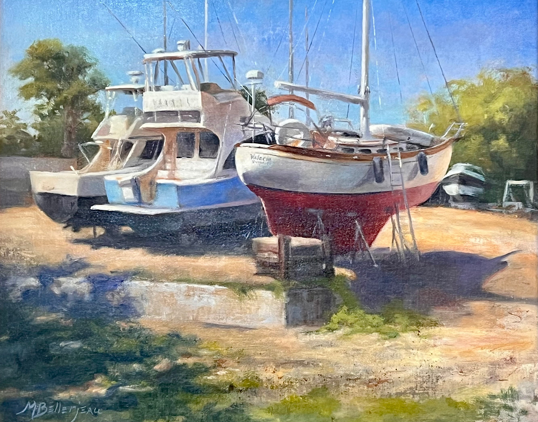 "Waiting Her Turn" (plein air) oil on canvas on board, 16x20", MICB - Rare Earth Gallery