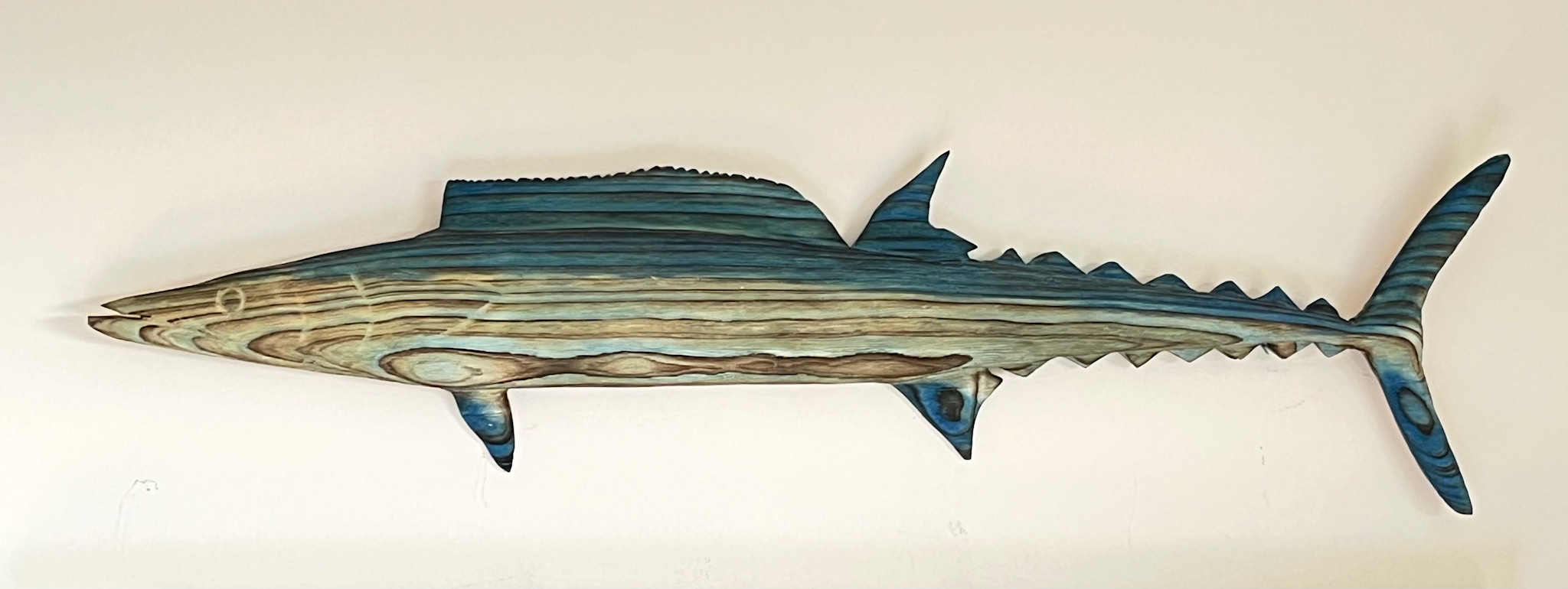 Wahoo, Wood, Shou-sugi-ban technique, 34", MANN - Rare Earth Gallery