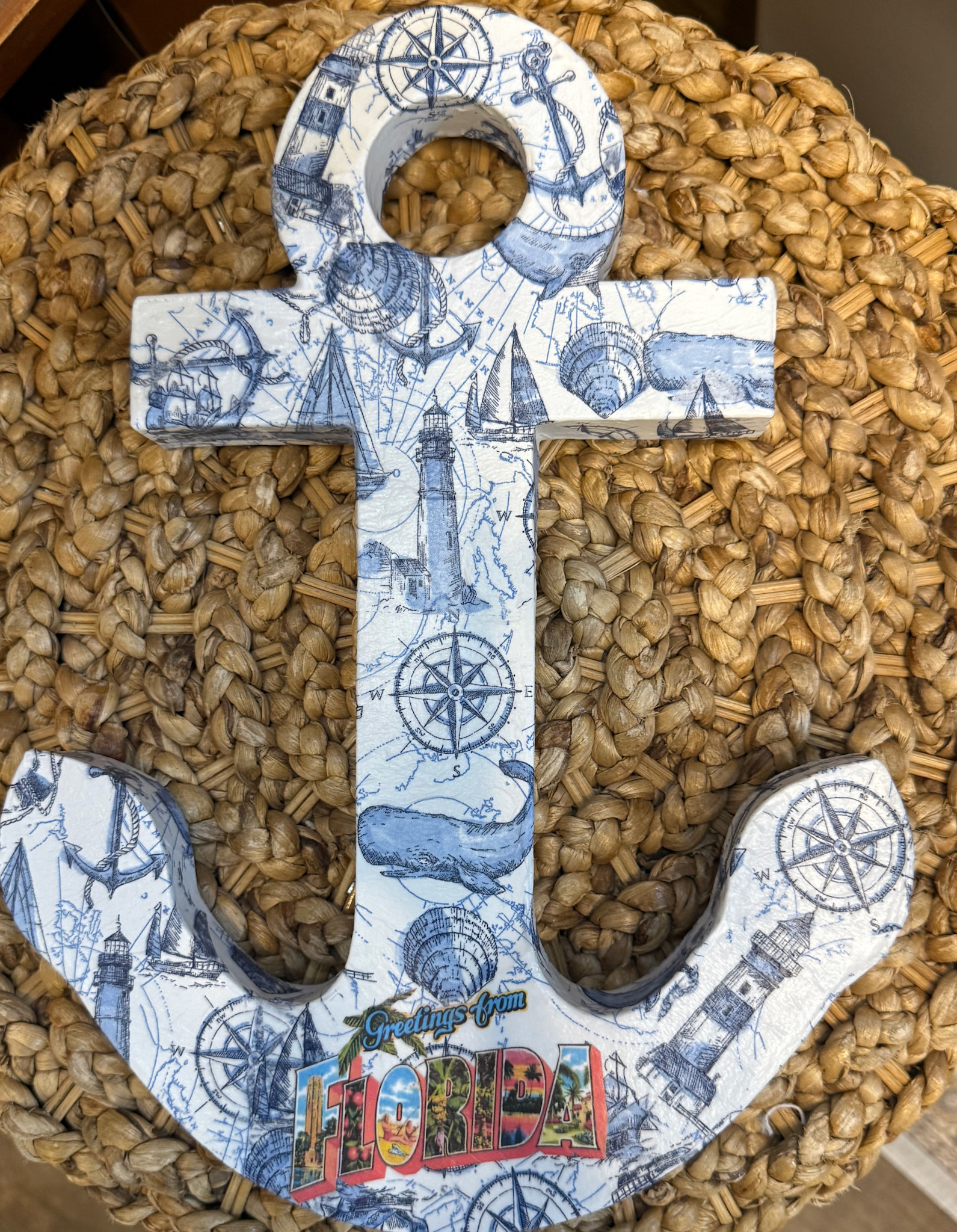 Anchor, paper mache 13x10", PAMM - Rare Earth Gallery