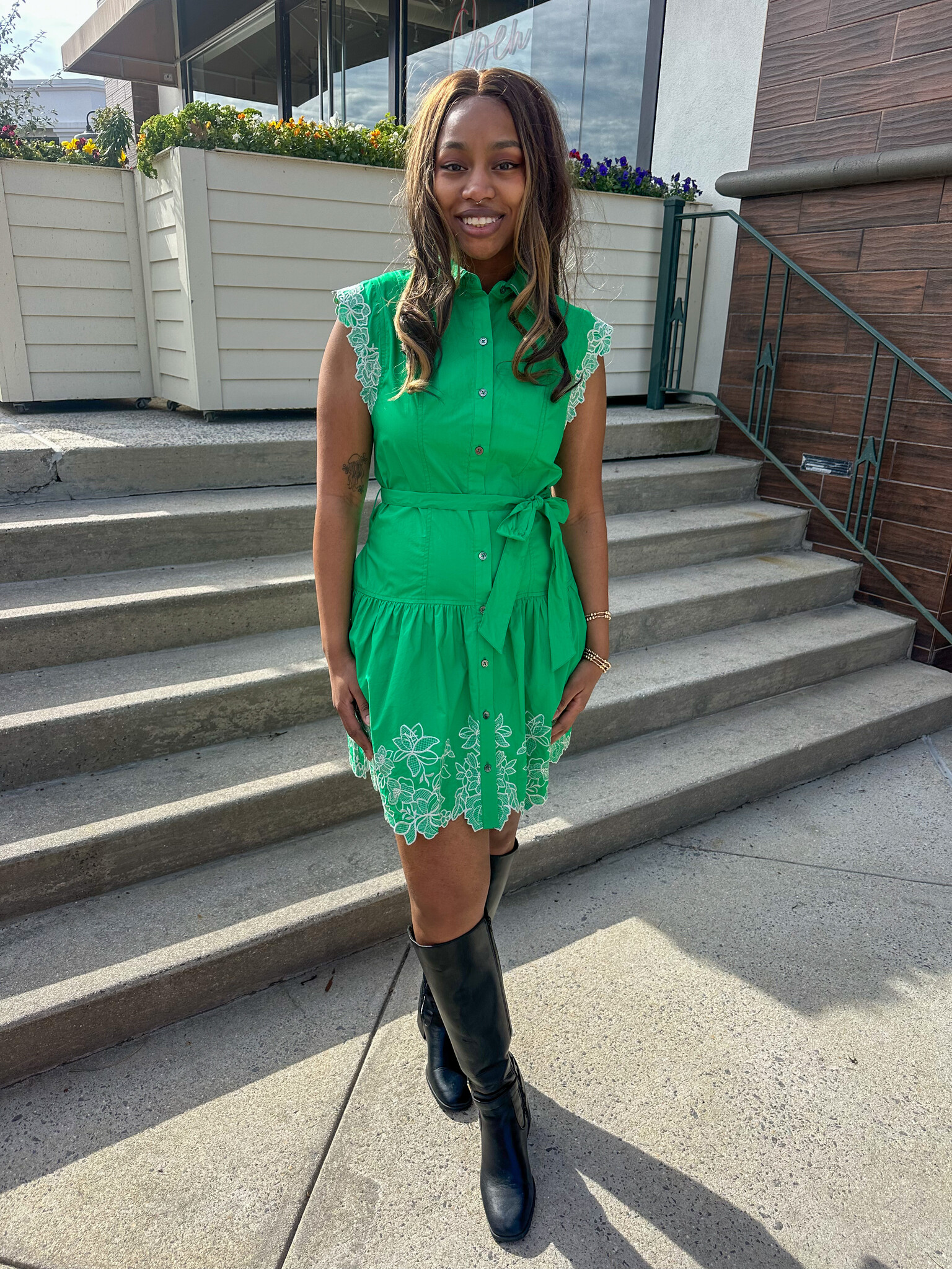 FLORAL EMBROIDER DRESS - Dear Prudence Shops