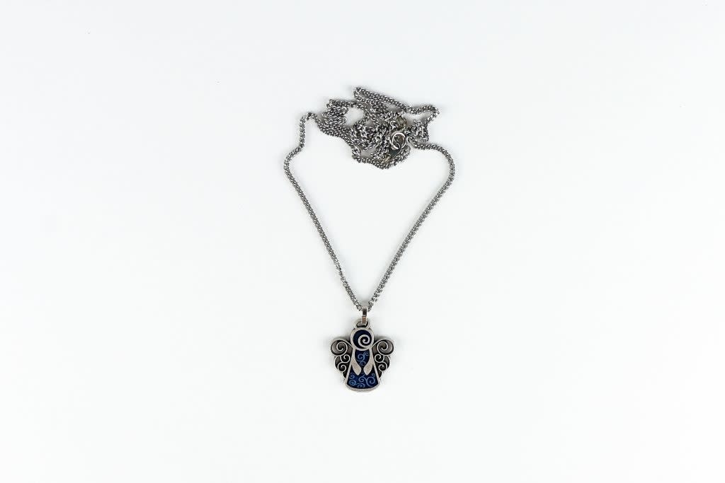 Blue Enamel Angel pendant with chain - Gift Shop - Saint Joseph’s ...