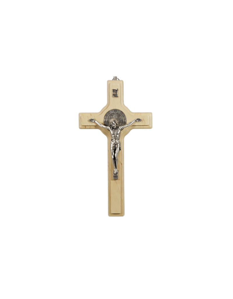 Light wood Saint Benedict crucifix | Saint Joseph's Oratory - Gift Shop ...