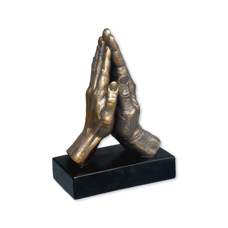 Statue Mains solidaires "One Flesh" résine couleur bronze - L'Oratoire ...