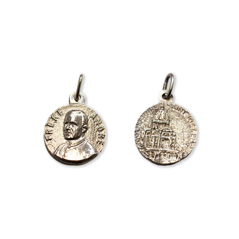 Brother André and the Oratory medal in silver 925 - Gift Shop - Saint ...