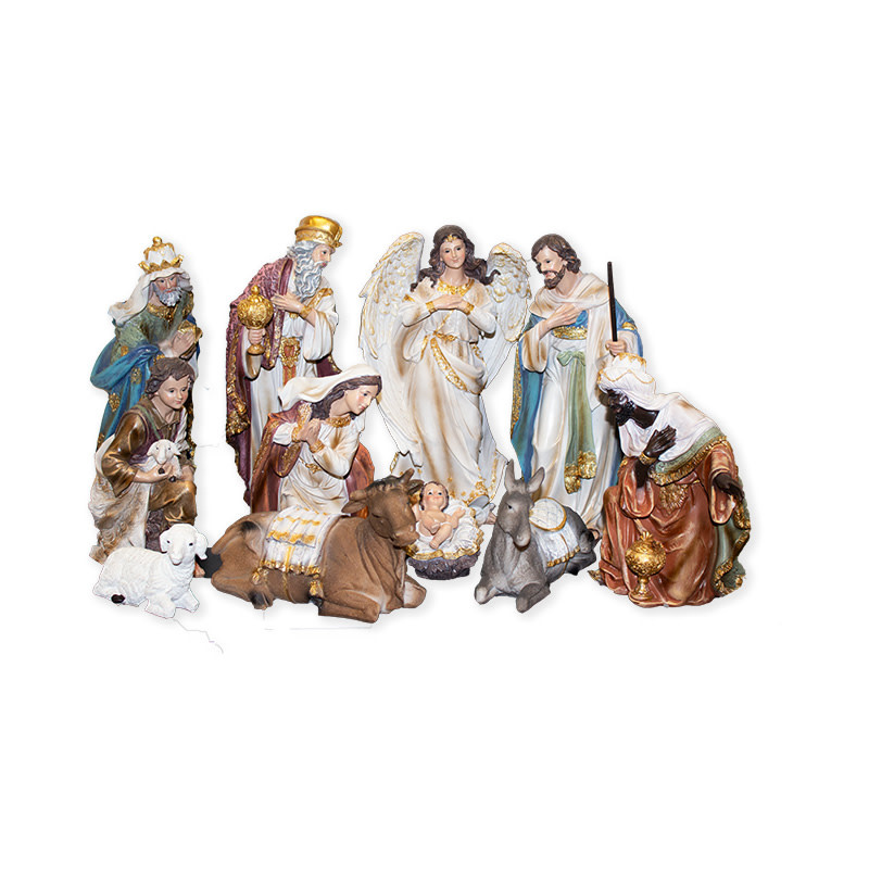 Colored Nativity with eleven characters - Gift Shop - Saint Joseph’s ...