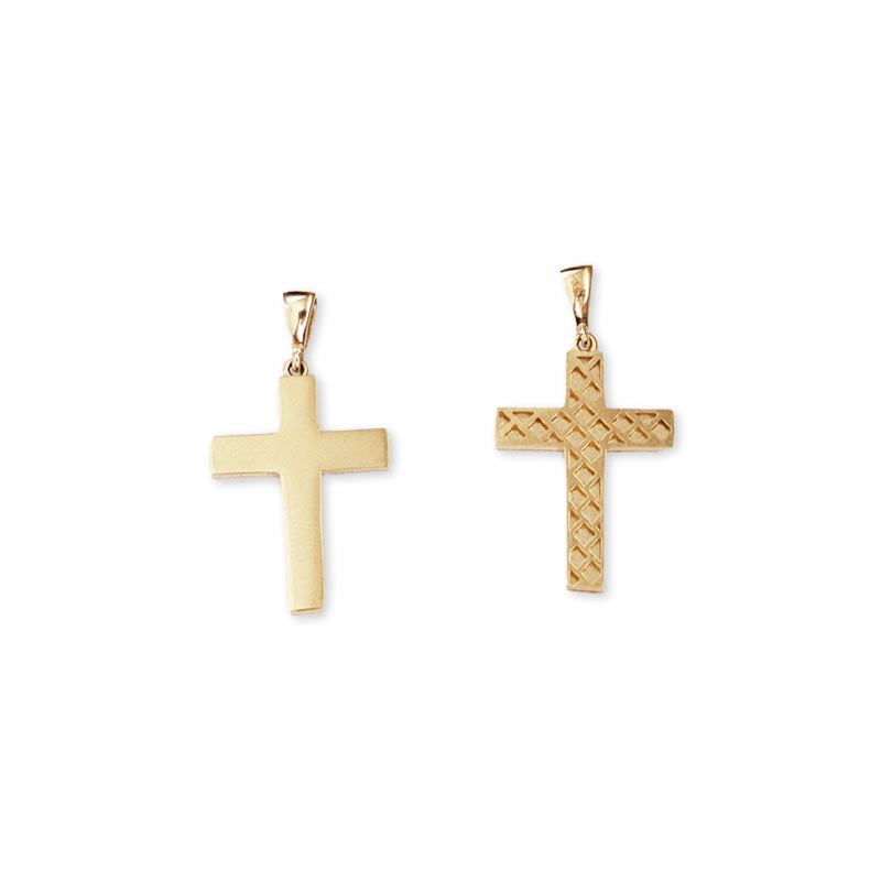 Cross with intersecting motifs in X 10k gold - Gift Shop - Saint Joseph ...