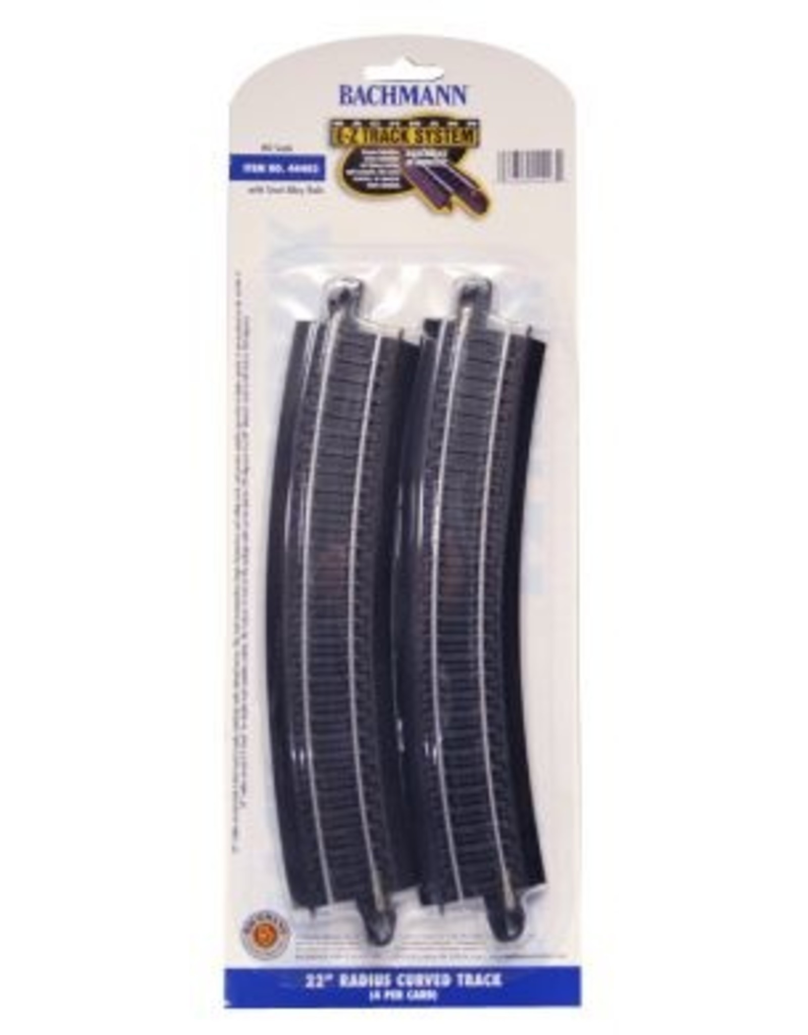 22" Radius Curved HO Scale EZ Track - Hub Hobby