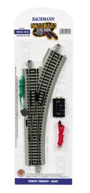 Remote Turnout Right HO Scale EZ Track - Hub Hobby