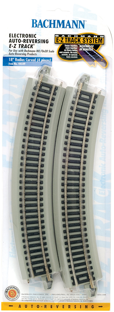 18" Radius Reversing HO Scale EZ Track - Hub Hobby